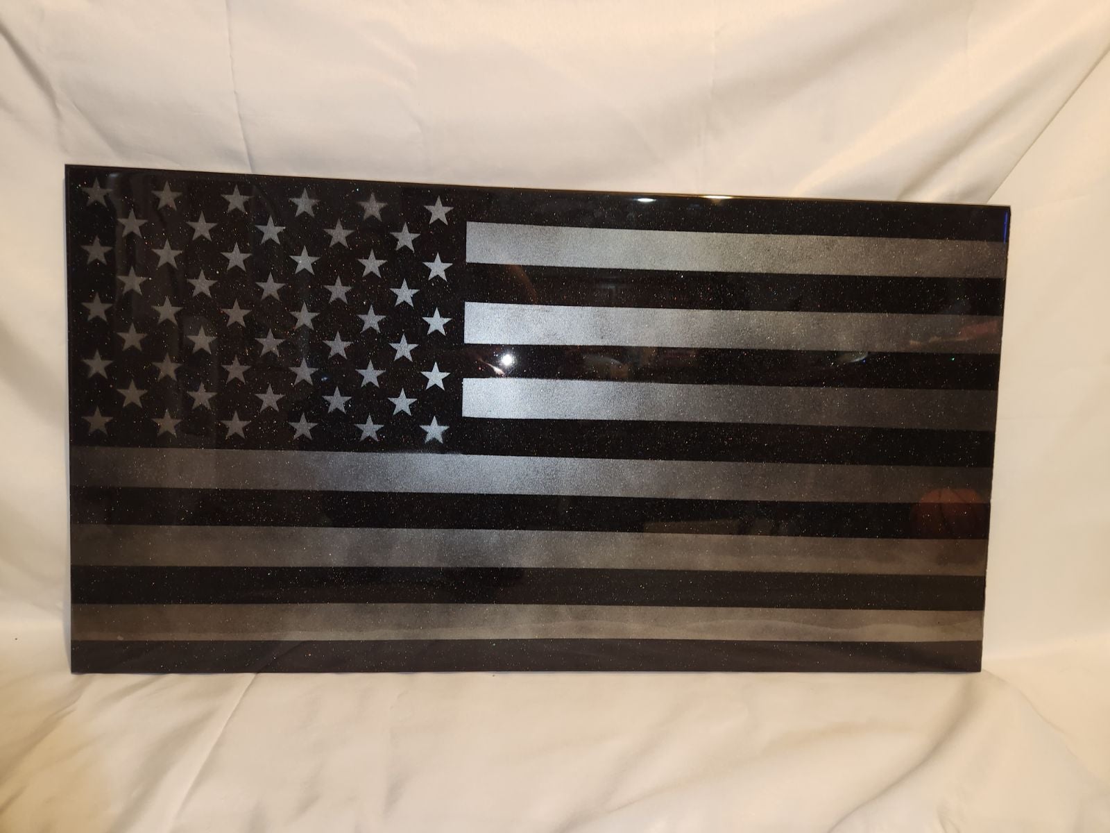 Black resin flag | Javi's Woodcraft